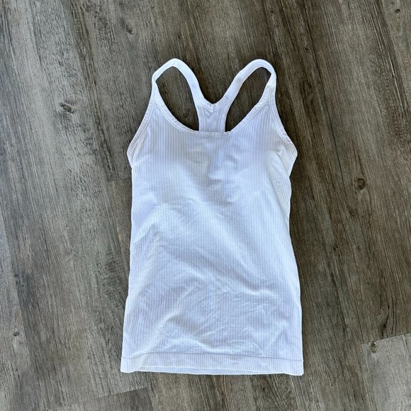 lululemon athletica | Tops | Lululemon White Ebb To Street Ribbed ...